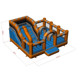 6x6 inflatable playground in a classic theme